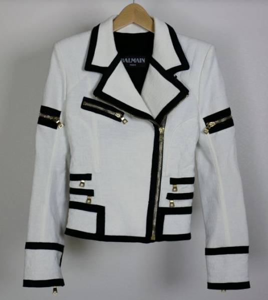 balmain バルマン ツイード パイピング ライダース34(女性用)｜売買されたオークション情報、yahooの商品情報をアーカイブ公開 - オークファン（aucfan.com）