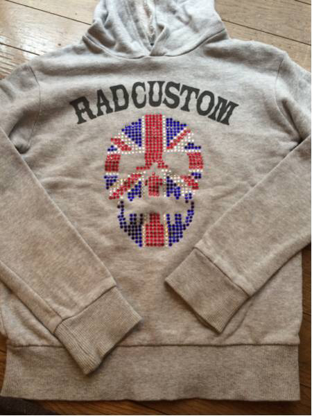 RADCUSTOM ラインストーンスカル パーカー 130cm(130（125～134cm）)｜売買されたオークション情報、yahooの商品情報をアーカイブ公開 - オークファン（aucfan ...