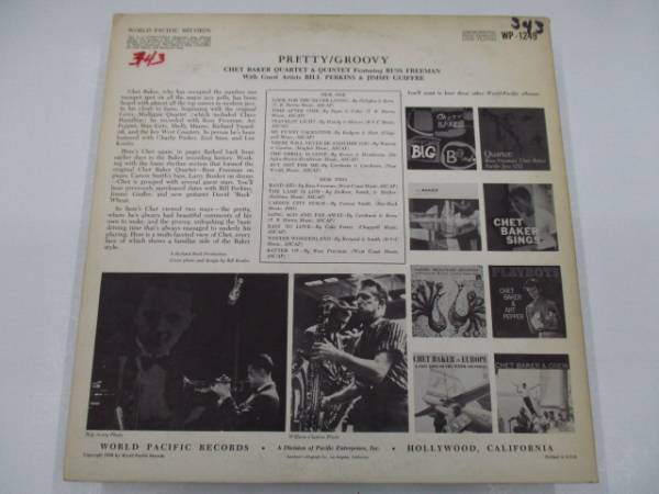 CHET BAKER/PRETTY GROOVY WORLD PACIFIC WP-1249(ジャズ一般)｜売買されたオークション情報 ...