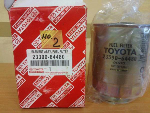 トヨタ TOYOTA FUEL FILTER 燃料フィルター 23390-6448 DENSO 186100-5360 No2(その他)｜売買 ...