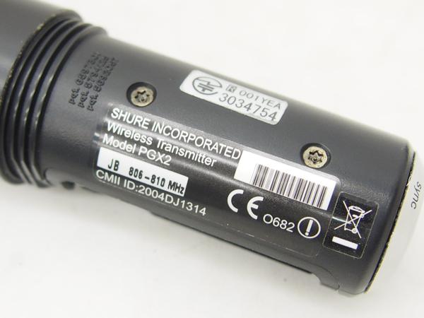 SHURE PGX4 PGX2/SM58 ワイヤレスシステム シュアー 4A446-23(ダイナミックマイク)｜売買されたオークション情報 ...