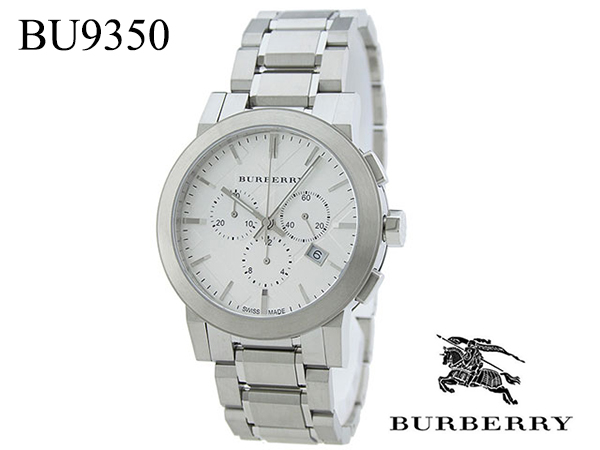 BURBERRY クロノグラフ腕時計 BU9350 シルバー文字盤(バーバリー)｜売買されたオークション情報、yahooの商品情報をアーカイブ ...