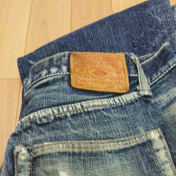 フェローズ PHERROW'S ストーミーブルー STORMY BLUE 421 デニム 31色落ち 激色落ち リペア有り(ジーンズ)｜売買されたオークション情報、yahooの商品情報を ...