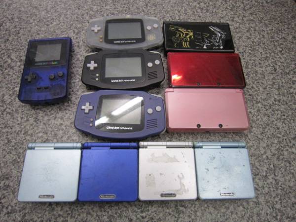 ジャンク NINTENDO/ニンテンドー/任天堂 GAMEBOY ADVANCE SP 3DS DSLITE まとめて 11台 sh0612 ...