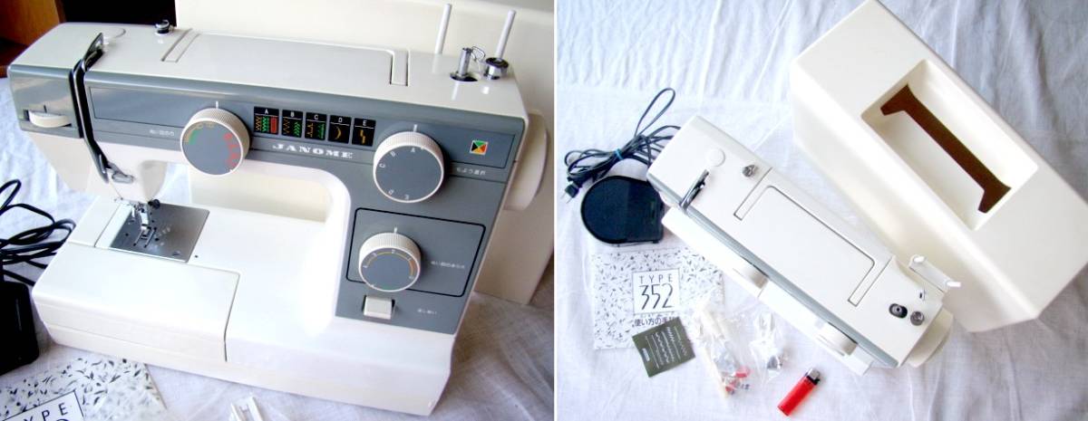 ジャノメ JANOME 電動ミシン 352 731型 ／LC7500と同型(ジャノメ)｜売買されたオークション情報、yahooの商品情報を ...