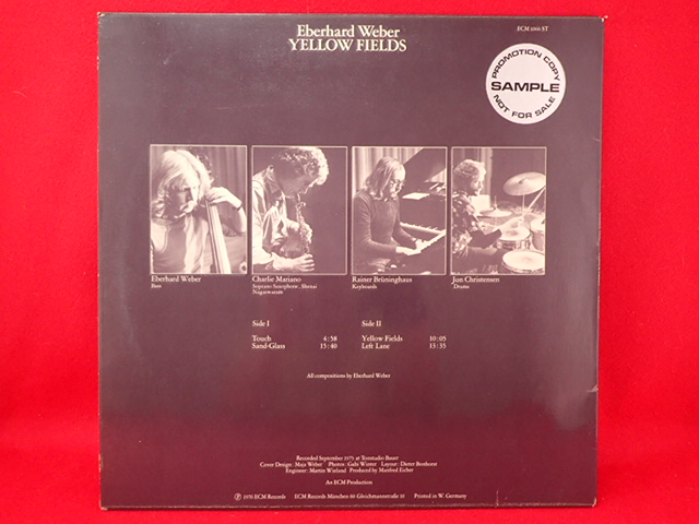 1円開始 メガレア プロモ高音質 ドイツオリジナル極美盤 Eberhard Weber/Yellow Fields ECM最高傑作 万華鏡の鍵盤楽器名演 神洗浄(ジャズ一般)｜売買された ...