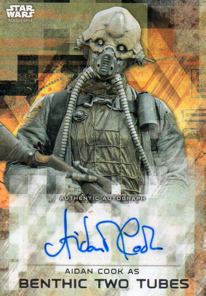2017 Star Wars Rogue One Series Two Autographs #AC1 Aidan Cook as ...
