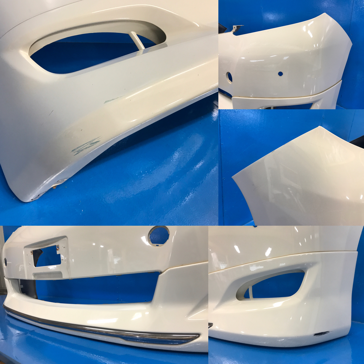 アルファード G/X ANH20W 前期 純正 フロントバンパー 52119-58170 モデリスタ スポイラー パール 4U1 S12 ...