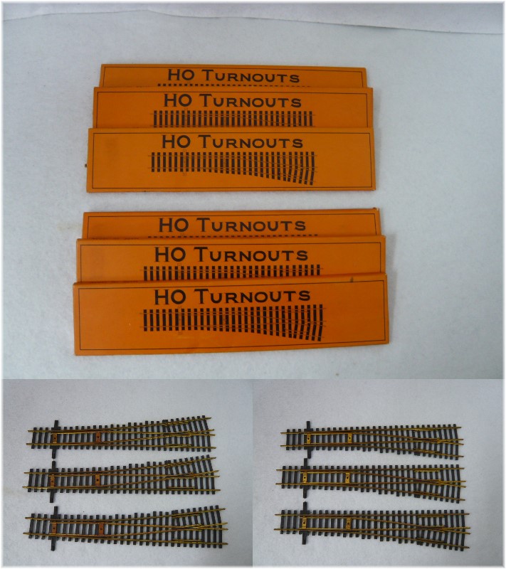 11724 篠原模型 HO TURNOUTS 線路 Switch Right / Left 各3本(線路)｜売買されたオークション情報 ...