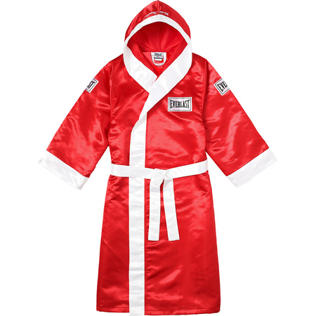 国内正規品 Supreme Everlast Satin Hooded Boxing Robe Red シュプリーム ボクシング ローブ 赤 ...