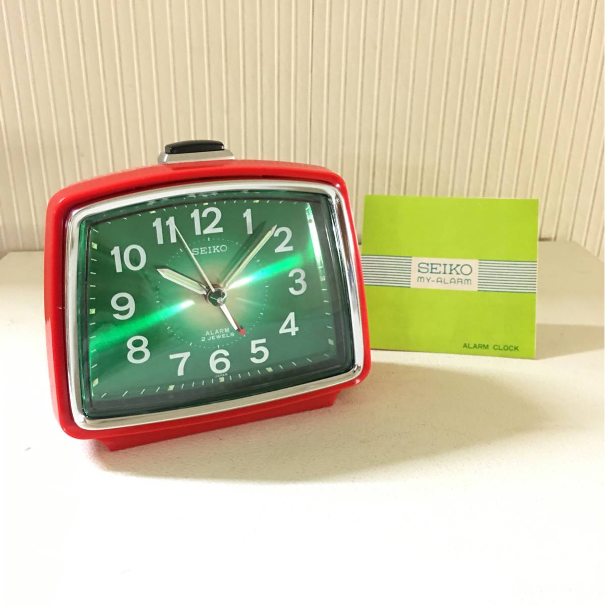 SEIKO MY-ALARM セイコー マイアラーム MP-504 手巻き目覚まし時計 赤緑 機械式 み 当時物(目覚し時計)｜売買された ...