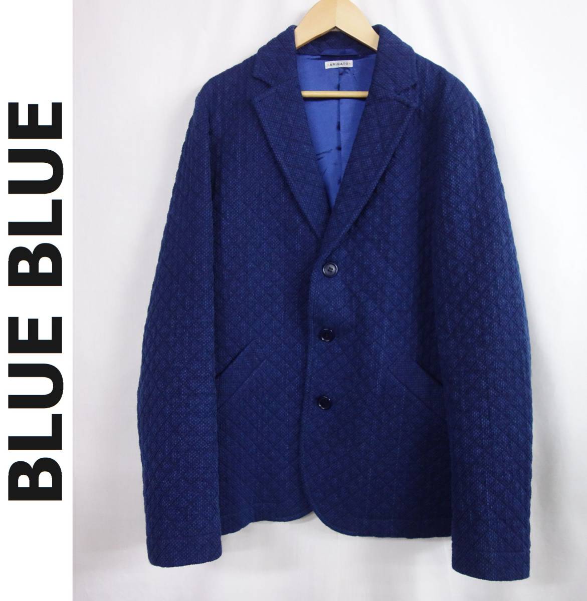 BLUEBLUE ブルーブルー カセゾメサシコ テーラードジャケット 日本製 2 インディゴ メンズ 刺し子 中綿入り 秋冬物(テーラードジャケット、ブレザー)｜売買されたオークション情報 ...