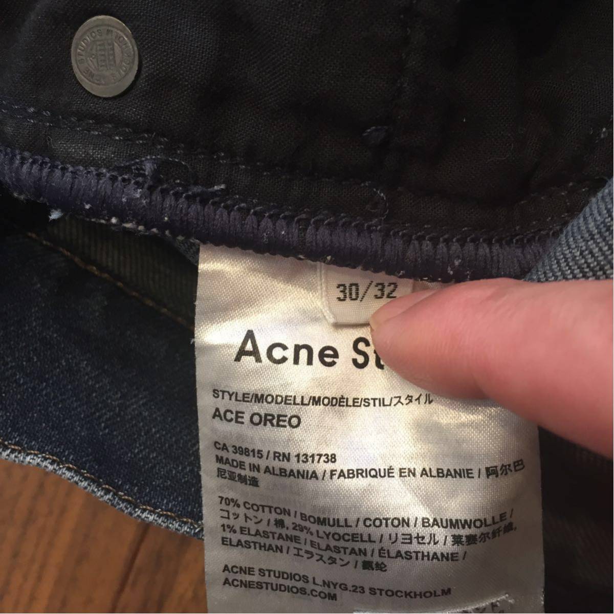 acne studios アクネ デニム(男性用)｜売買されたオークション情報、yahooの商品情報をアーカイブ公開 - オークファン（aucfan.com）