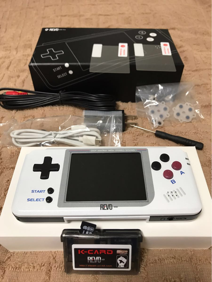レア REVO K101 Plus GB ゲームボーイ ver GBA ゲームボーイアドバンス 互換機 レトロゲーム エミュレーター 8GB ...