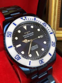 technoss テクノス メンズ 日本製クォーツ ブランド 腕時計 セラミック プレゼント 回転ベゼル(3針＋カレンダー)｜売買された ...