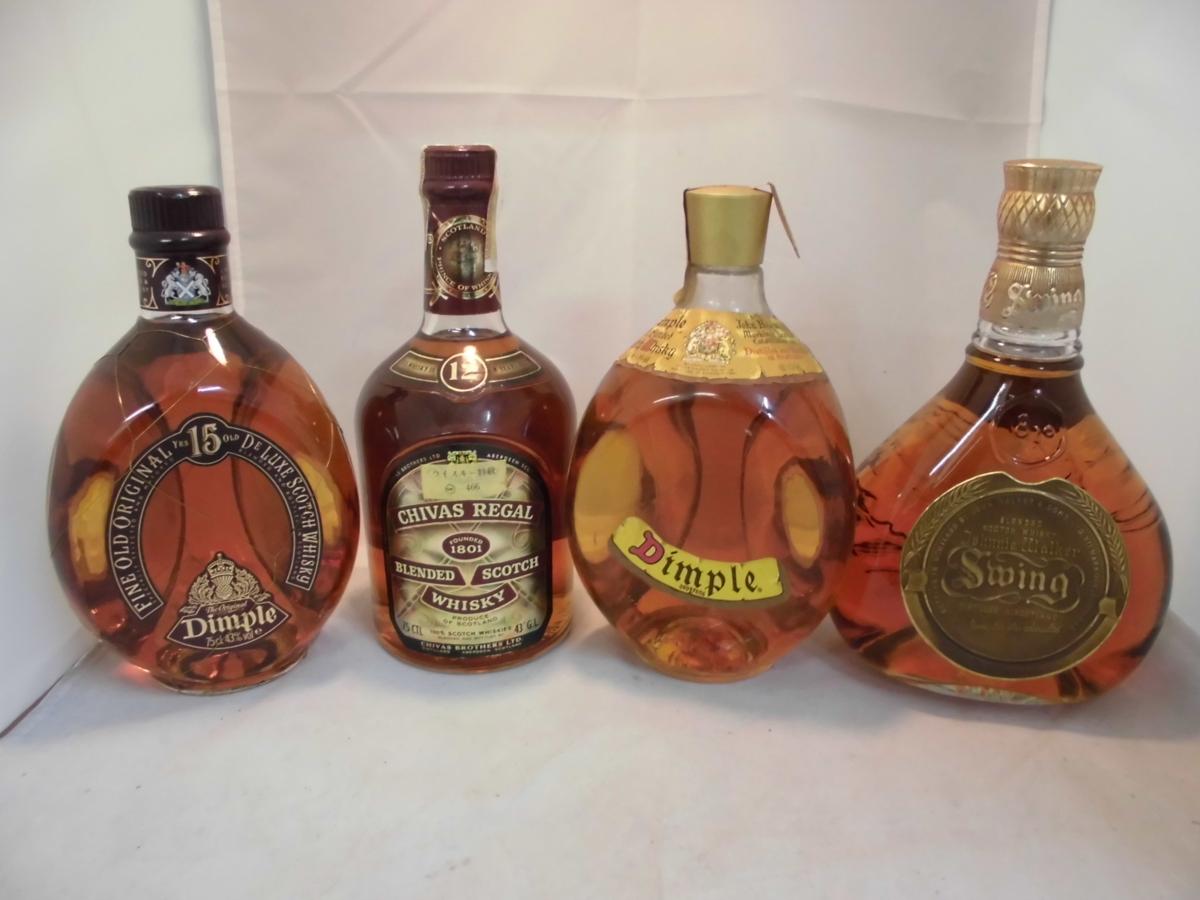1円 スコッチウィスキー11本セット CHIVAS REGAL/Dimple/swing/sonething special/white ...