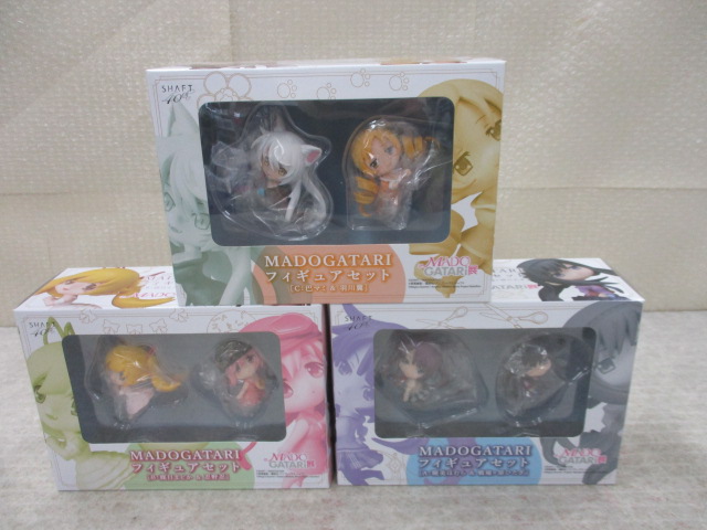 MADOGATARI展 MADOGATARIフィギュアセット A：暁美ほむら＆戦場ヶ原ひたぎ B：鹿目まどか＆忍野忍 C：巴マミ＆羽川翼(化物語、偽物語)｜売買されたオークション情報 ...