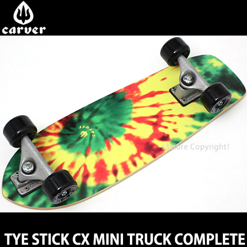 1円 CARVER TYE STICK CX MINI TRUCK COMPLETE 8x25.5 カーバー タイ スティック コンプリート ...