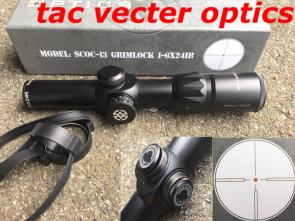実物 Tac Vector Optics Grimlock 1-6x24 ライフル スコープ ベクター オプティクス ショート コンパクト M4 M16 猟銃 leupold Trijicon ...