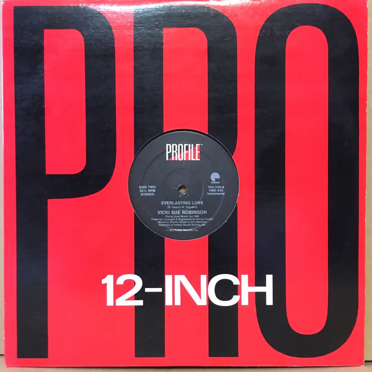 12' VICKI SUE ROBINSON / EVERLASTING LOVE Sandra Gloria Estefan もカバー ...