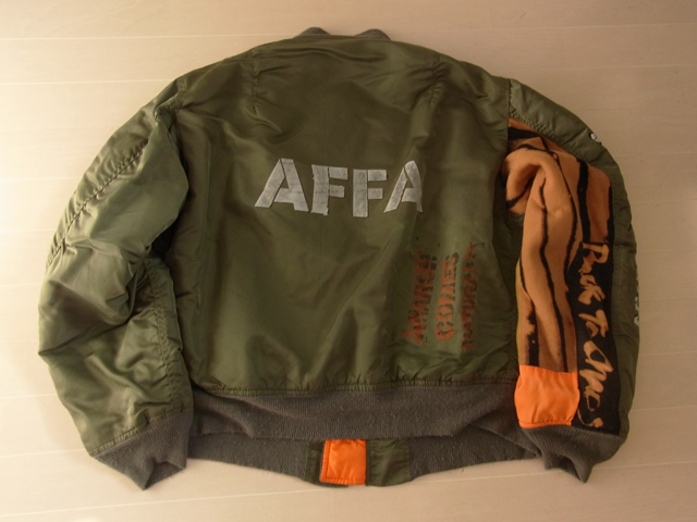1994年発売_初期AFFA MA-1 オリーブL/NOWHERE/GOOD ENOUGH/40%/UNDER COVER/CONVENI ...