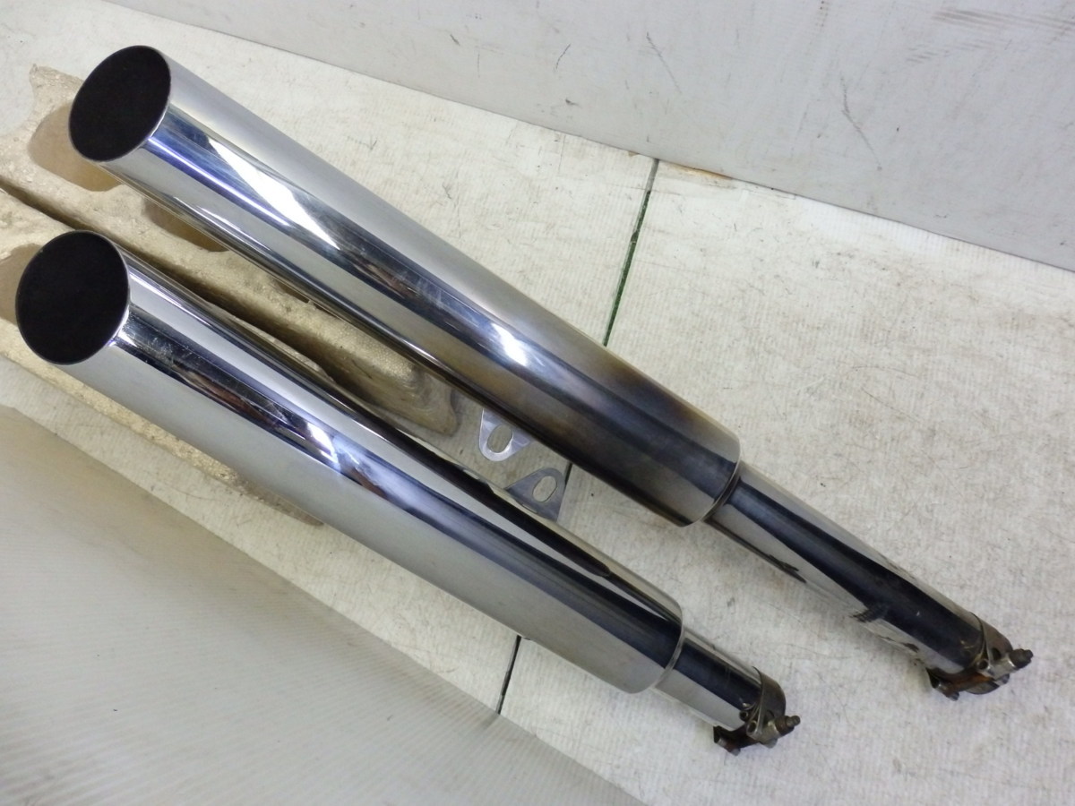 ソフテイル FLSTF ファットボーイ 00-06 TC88B モーターステージ 76 スラッシュ スリップオン マフラー 迅速出荷 落札 ...