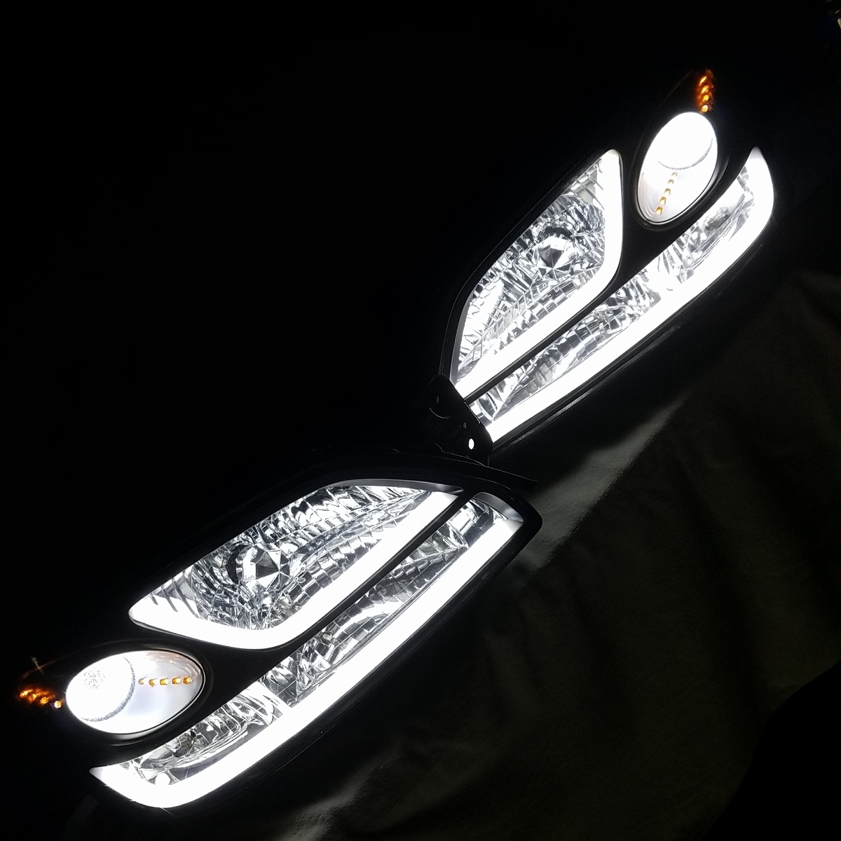 綺麗 BH5 BE5 レガシィ 後期 D型 HID ワンオフヘッドライト シリコン加工 LED加工 アクリル加工(ヘッドライト)｜売買された ...