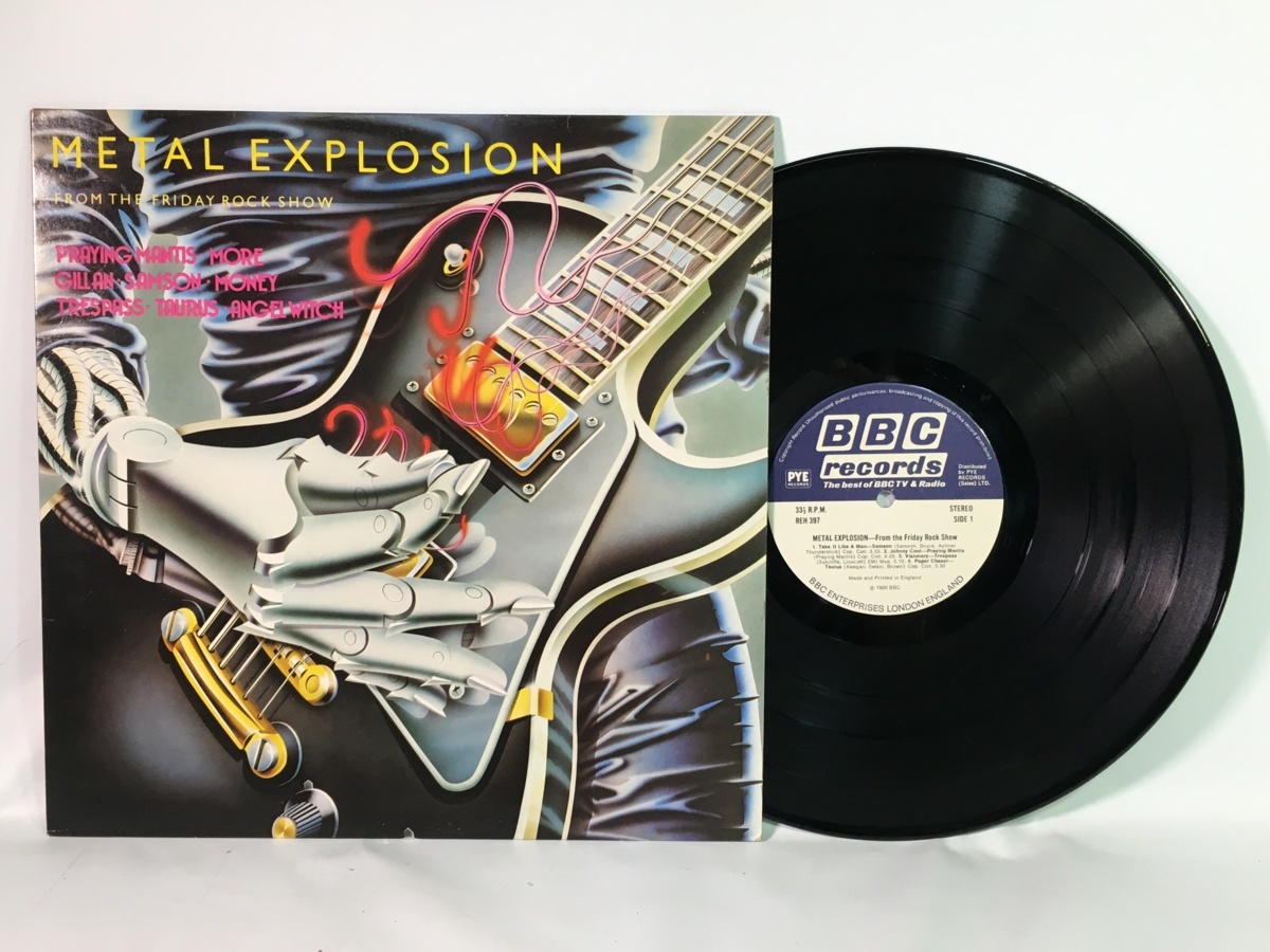 LP コンピレーションアルバム Metal Explosion From The Friday Rock Show REH397 黒 UK ...