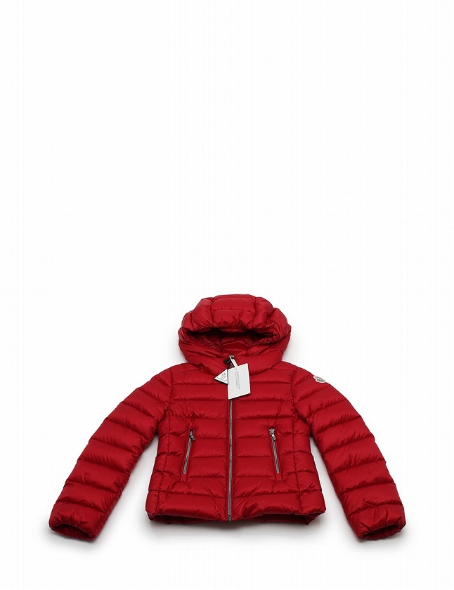 モンクレール MONCLER ダウンジャケット ADORNE 赤 レッド キッズ アウター ワンポイント 8anni 130cm ナイロン ...