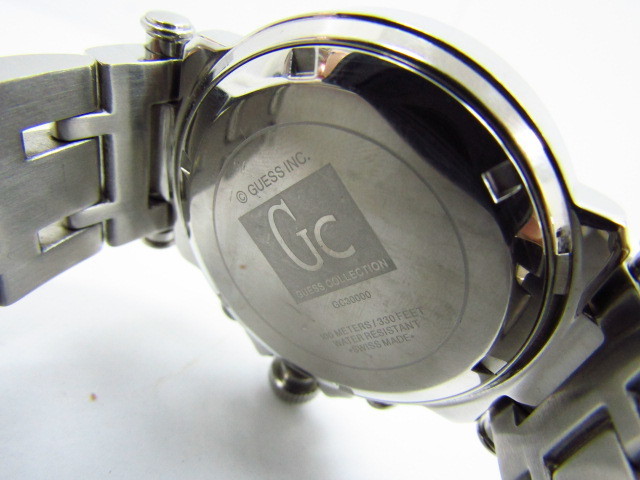 GUESS ゲス GC30000 クォーツ クロノグラフ 腕時計 AC12713(ゲス)｜売買されたオークション情報、yahooの商品情報を ...