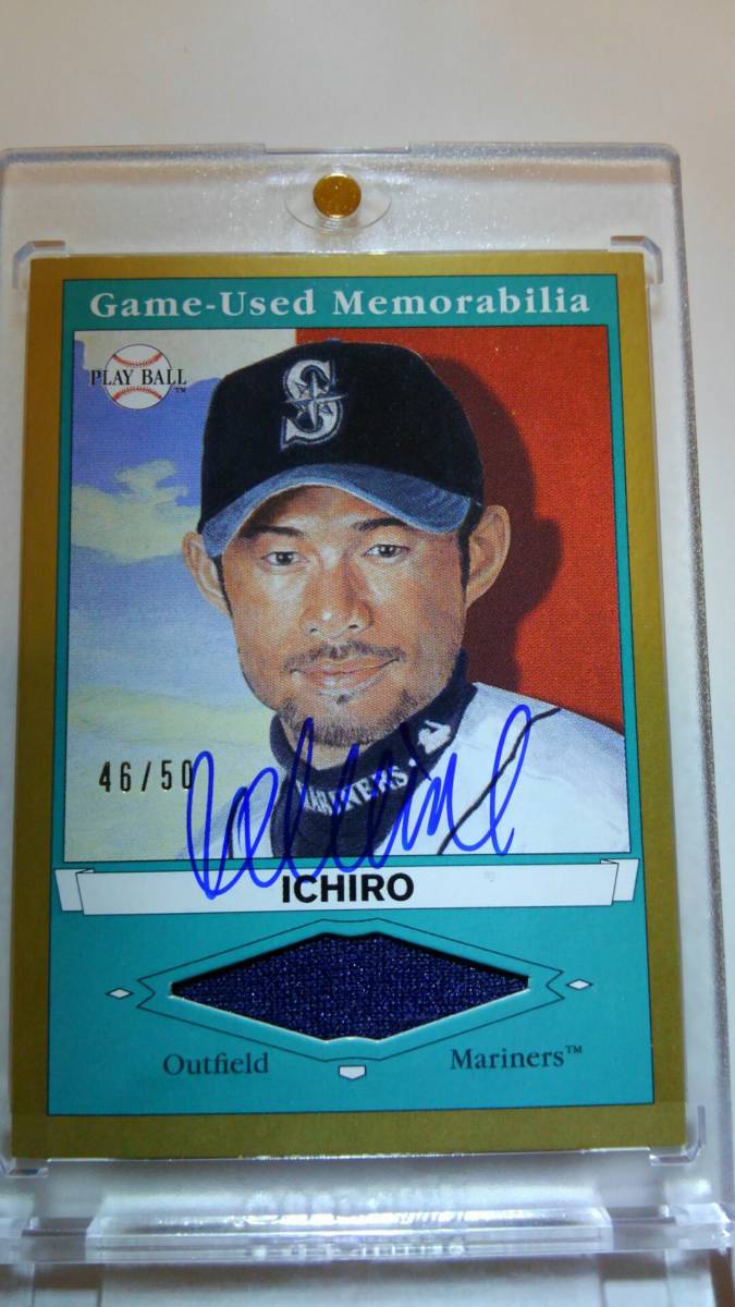 イチロー ichiro 2003 upper deck PLAY BALL game-used memorabilia 50枚限定 直筆 サインカード auto(2002年～)｜売買された ...