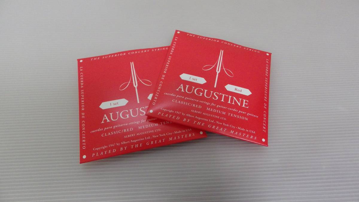 AUGUSTINE オーガスチン クラシックギター弦 セット RED 2セット(オーガスチン)｜売買されたオークション情報、yahooの商品情報をアーカイブ公開 - オークファン（aucfan ...