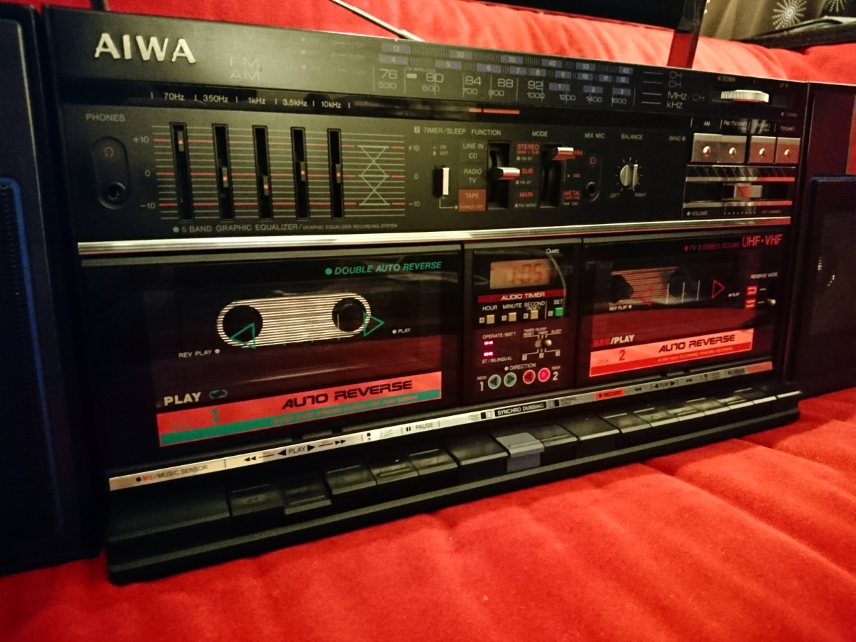 AIWA CA-W8 RADIO CASSETTE RECORDER ラジカセ レトロ アイワ(ラジカセ)｜売買されたオークション情報、yahooの商品情報をアーカイブ公開 - オークファン ...