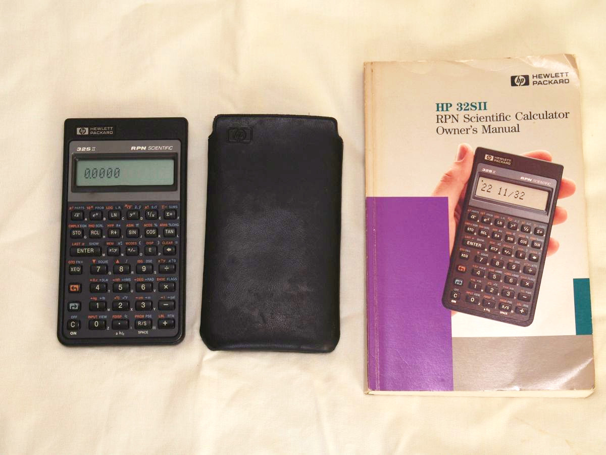 HP 32SII 逆ポーランド式関数電卓 ジャンク品 ソフトケース マニュアル(その他)｜売買されたオークション情報、yahooの商品情報を ...