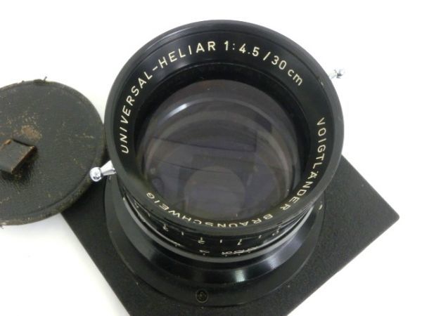 1円 VOIGTLANDER BRAUNSCHWEIG UNIVERSAL-HELIAR 1:4.5/30cm レンズ カメラ ⑤(大判、中判 ...