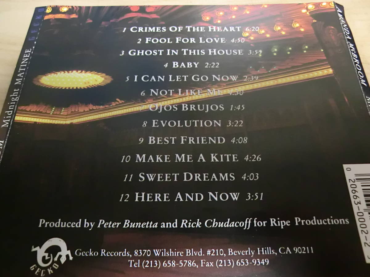 AMANDA McBROOM / MIDNIGHT MATINEE アマンダ マクブルーム PETER BUNETTA RICK ...