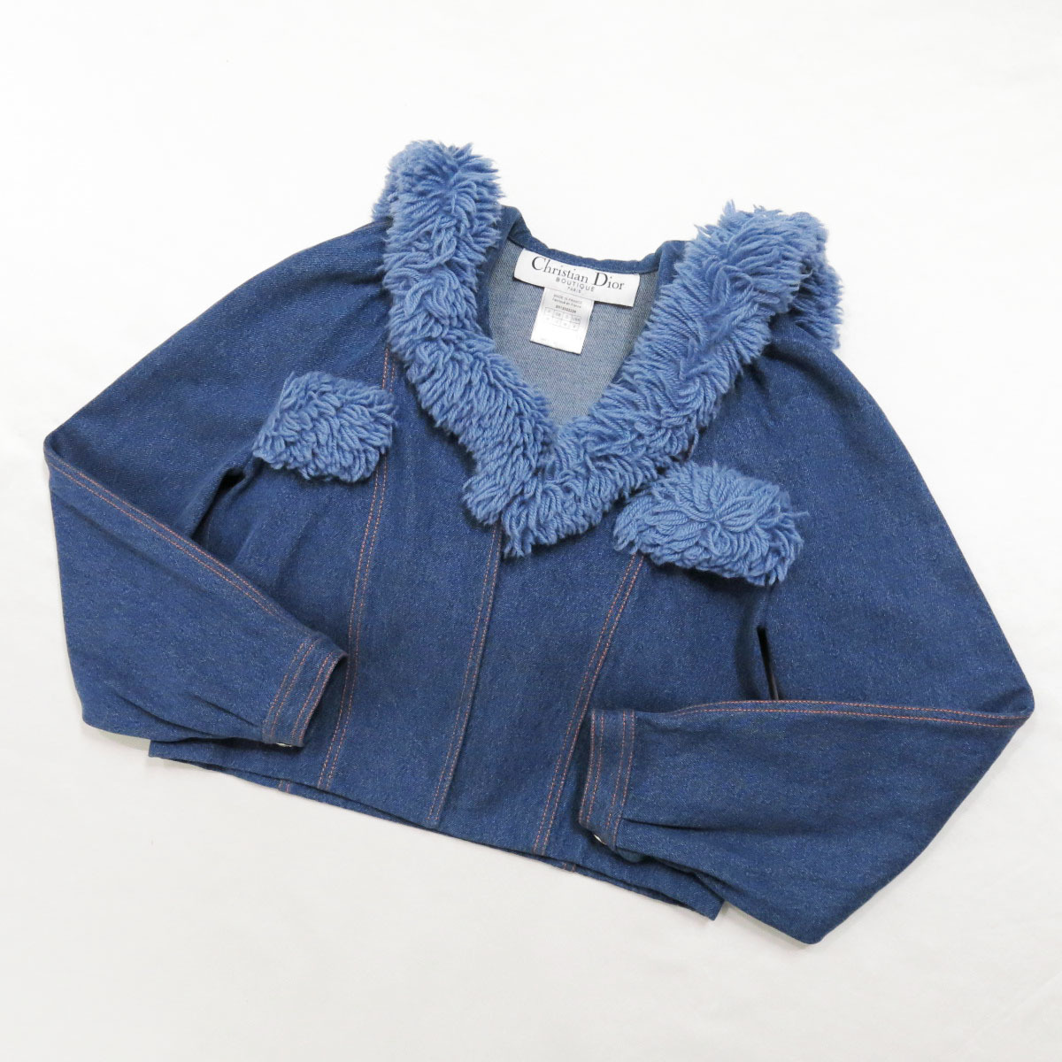2002AW Christian Dior Denim Fringe Jacket Archive 38 クリスチャンディオール デニム ...