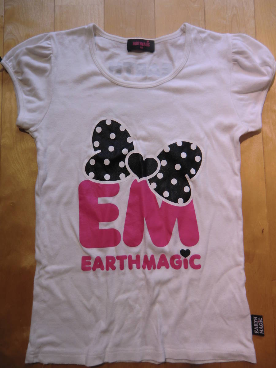 女児用 アースマジック EARTHMAGIC Tシャツ サイズ160 ホワイト1(160（155cm～）以上)｜売買されたオークション情報、yahooの商品情報をアーカイブ公開 ...