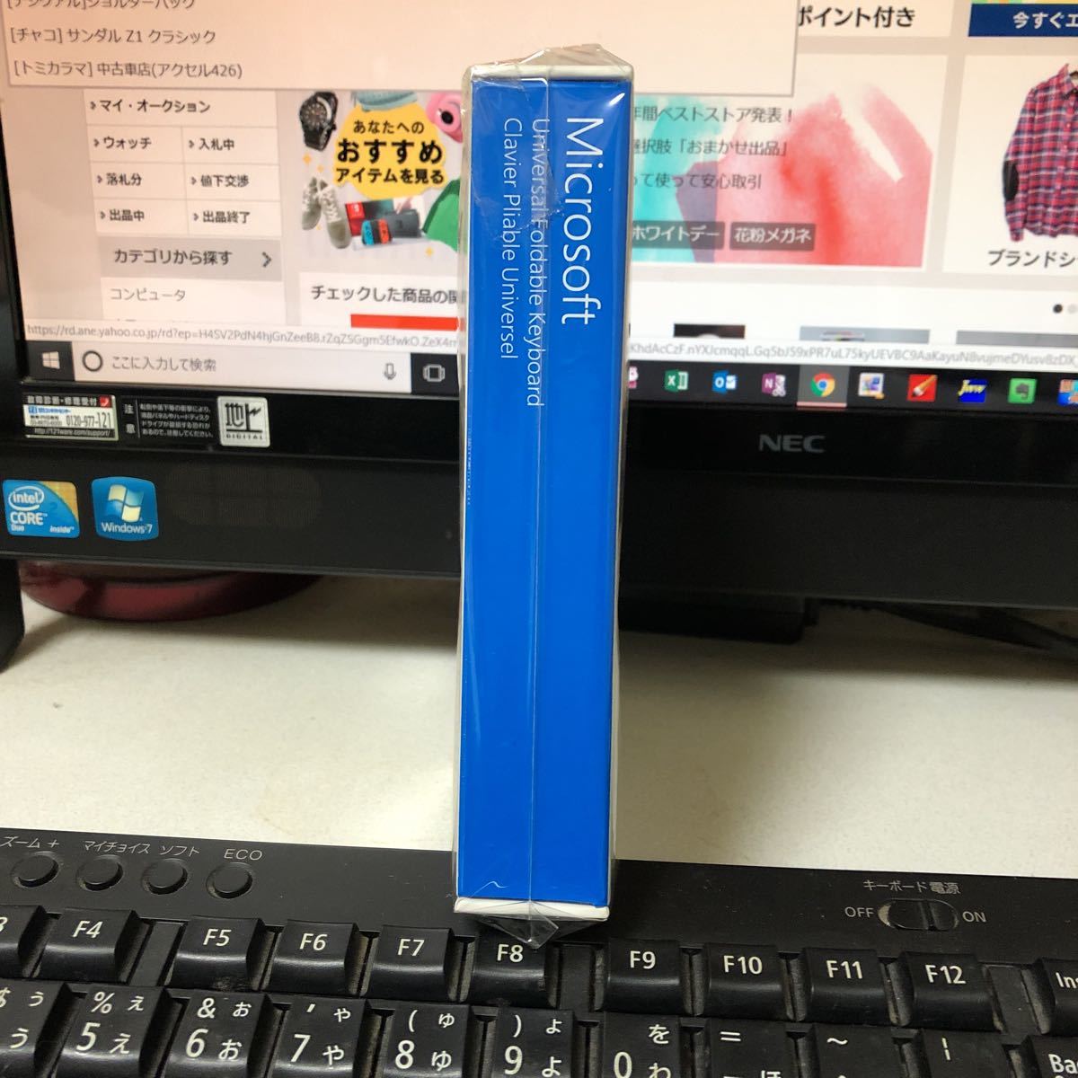 Microsoft Universal Foldable Keyboard GU5-00001 マイクロソフト 薄型キーボード Bluetooth ワイヤレスキーボード iPhone ...