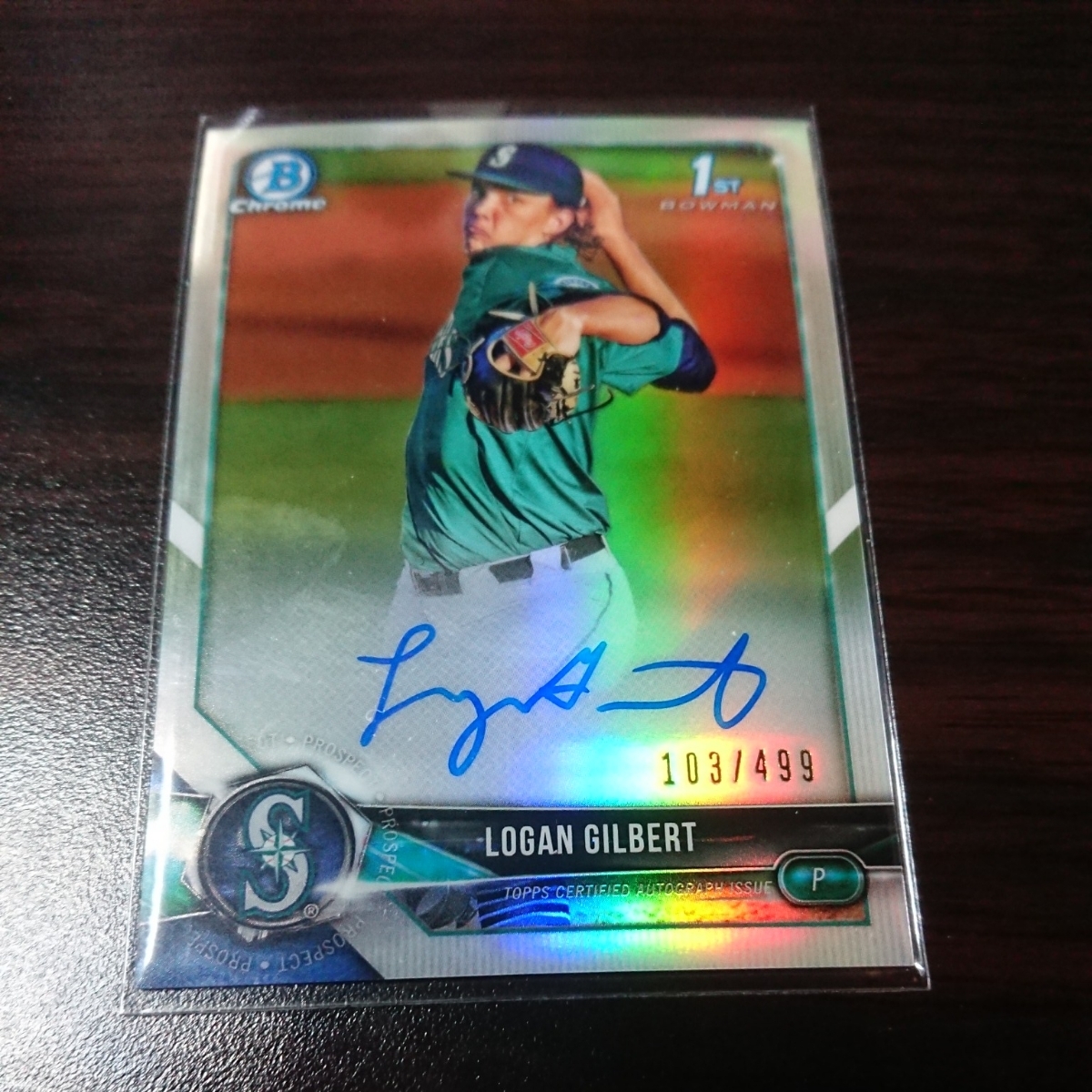 2018 Topps Bowman Chrome Draft 1st Bowman Autograph Refractor Logan ...