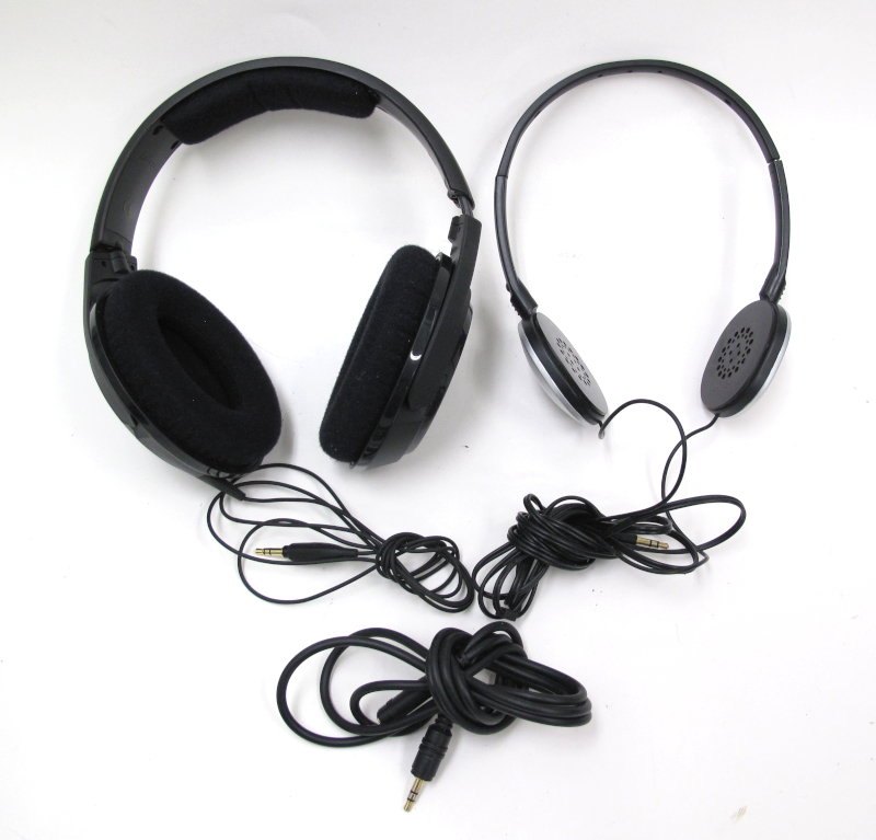 おたからや I0417-02 ヘッドホン Sennheiser ゼンハイザー HD419 ブラック ／ビクター HP-X53 2個セット ...