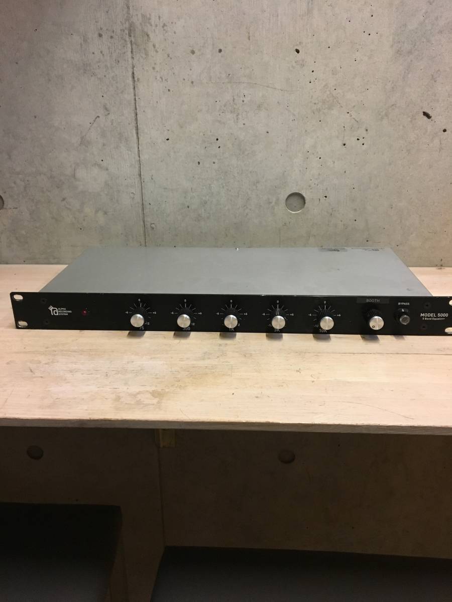 Alpha Recording System MODEL 5000 5 BAND EQUALIZER レアなBoothアウト付(イコライザー ...