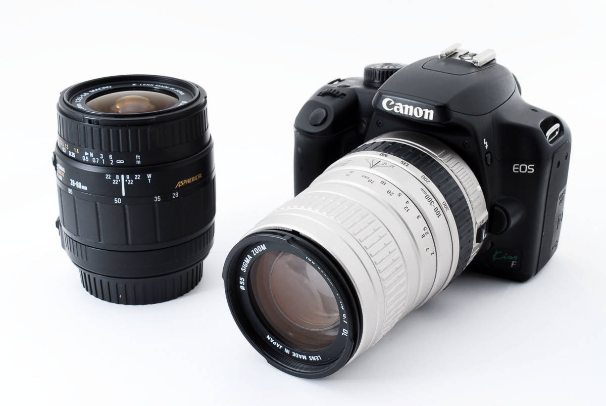 Canon EOS Kiss F 超望遠ダブルズームセット 極上 8GB SDカード ストラップ付き(キヤノン)｜売買されたオークション情報 ...