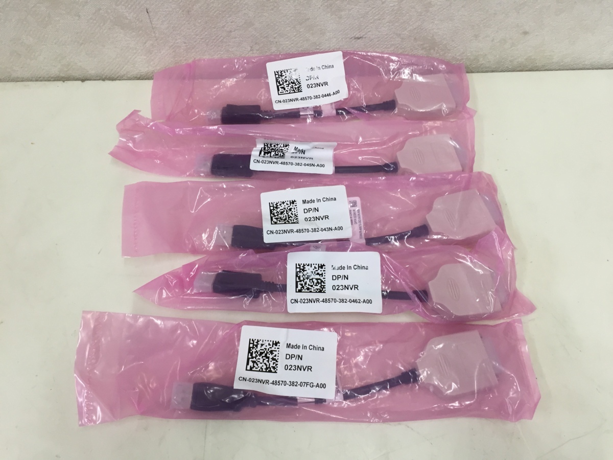 DisplayPort to DVI Adapter BizLink ディスプレイポート 変換ケーブル DP/N023NVR 5個セット ...