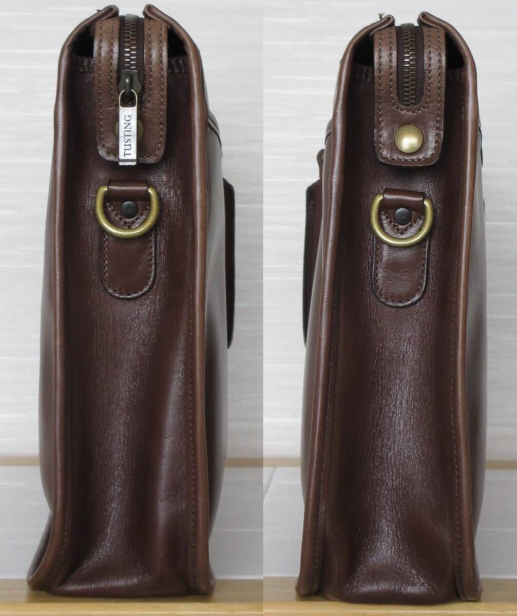 定価72 360円 長期保管品 TUSTING タスティング MARSTON BRIEF マーストンブリーフ 濃茶色 エッティンガー好きに ...