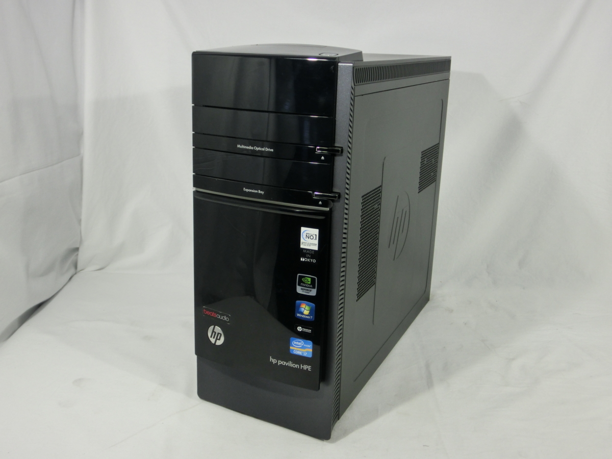 1円スタート hp Pavilion h8-1280jp/i7-2600 3.40GHz /OS無/16GB/500GB/GeForce ...