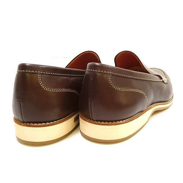 Paul Stuart ポールスチュアート 三越伊勢丹取扱 日本製 PS-4025 レザースリッポン ビジネスシューズ 24EEE 濃茶 050 0718_325(24.0cm以下)｜売買され ...