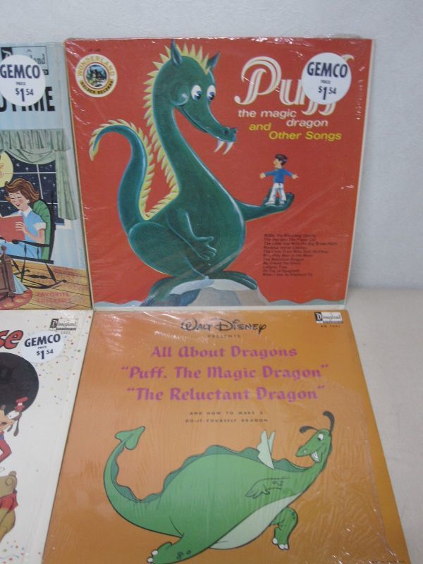 LP DISNEYLAND RECORD USA盤 4セット SONGS FOR BEDTIME Puff The Magic Dragons ...