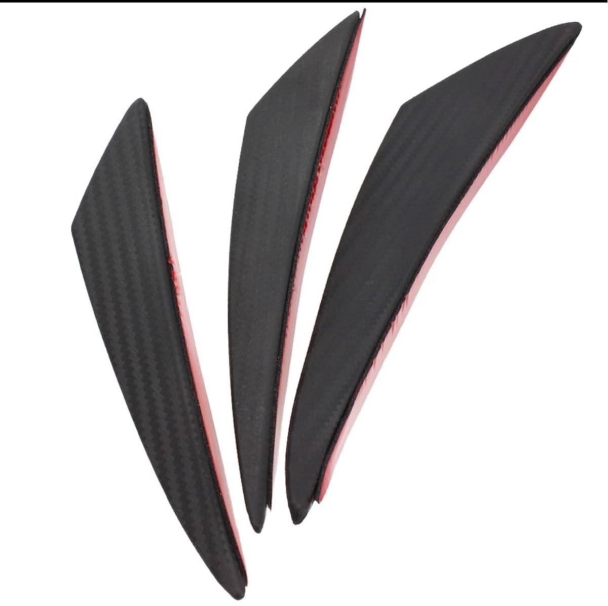 WRX STI インプレッサ BRZ 86 VAB VAG ZC6 GDB GVB GRB GVF GRF BP BL フロント バンパーガード 汎用 カーボン調 カナード 6本セット ...