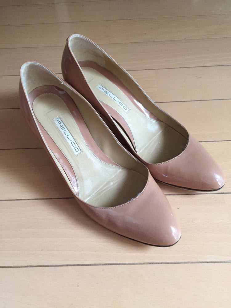 PELLICO／ペリーコ ピンク ブラウンベージュ系パテントパンプス エナメル 36 1/2(ベージュ系)｜売買されたオークション情報、yahooの商品情報をアーカイブ公開 - オークファン ...